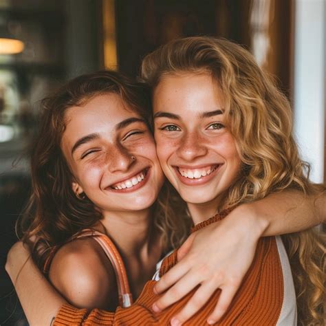 Happy Mothers Day Concept Of A Mother And Daughter Together Hugging