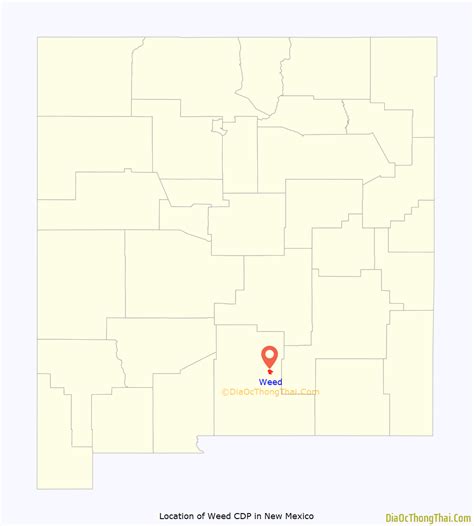 Map Of Weed Cdp New Mexico Thong Thai Real