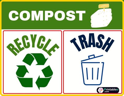 33 Printable Recycle Signs Printableocom