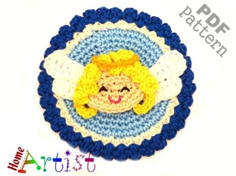 Angel Patch Crochet Applique Pattern Graphic By Homeartist · Creative