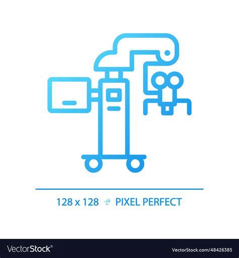 Surgical Microscope Pixel Perfect Gradient Linear Vector Image