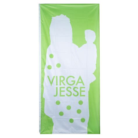 Virga Jessefeestvlag Bollen Groen Mast Shopvirgajessefeestenbe