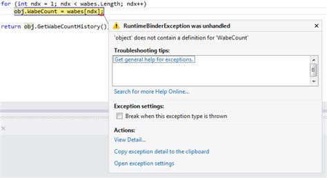 C Compiler Says Dynamic Property Is Missing But I Can See It Stack