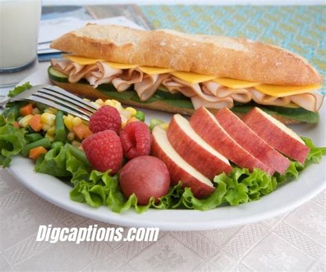Healthy Lunch Captions For Instagram With Quotes