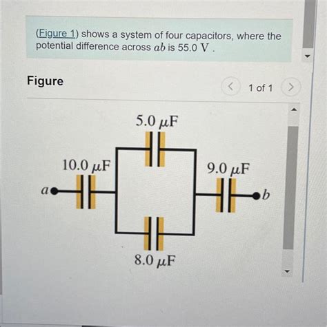 Solved Figure 1 Shows A System Of Four Capacitors Where Chegg