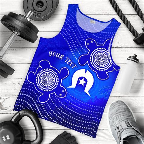 [custom] Australia Torres Strait Islanders Men Tank Top Torres Symbol With Indigenous Turtle