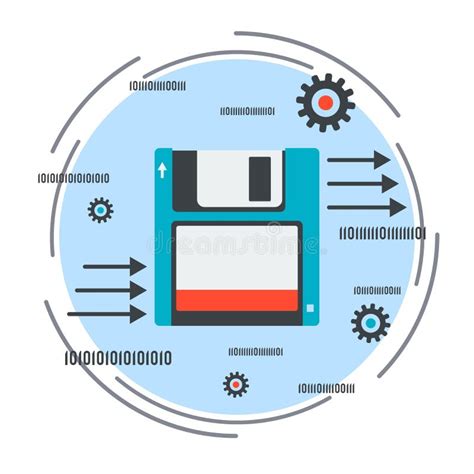 Data Storage And Transmission Vector Concept Stock Vector
