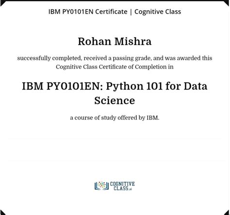 Rohan Mishra On Linkedin Ibm Python Datascience Cognitiveclass