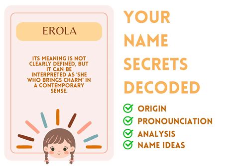 Erola Girl Name Meaning And Pronunciation
