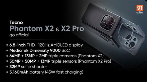 Tecno Phantom X2 Phantom X2 Pro Launched Price Specifications