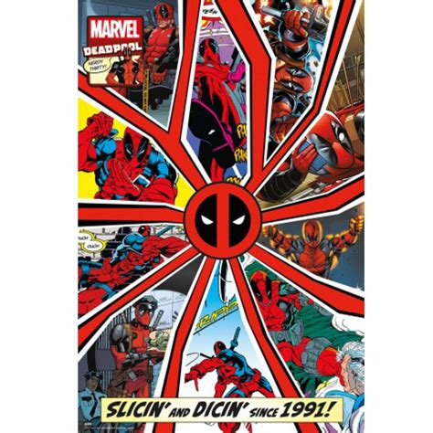 Deadpool Comic Cover 30 Years Poster 61 X 915cm