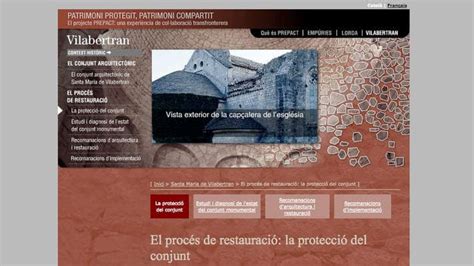 Lavert Patrimonio Protegido Patrimonio Compartido El Proyecto Prepact Una Experiencia De
