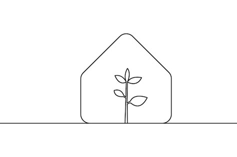 Premium Vector Ecology Sustainable Nature Planet Continuous One Line