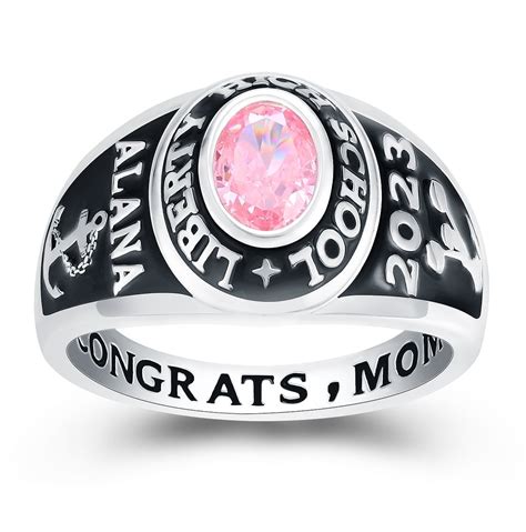 Usa Jour Nouveau Customized Class Rings For Women High School Or College Graduation Rings