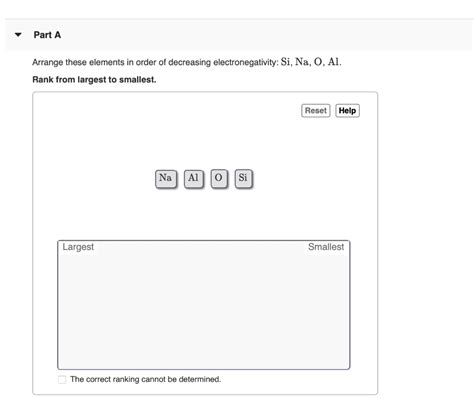 Solved Part A Arrange these elements in order of decreasing | Chegg.com