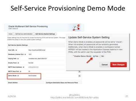 Pdb Provisioning With Oracle Multitenant Self Service Application