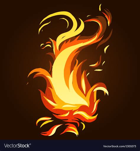 Abstract Fire Royalty Free Vector Image Vectorstock