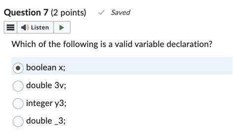 solved question 7 2 ﻿points which of the following is a