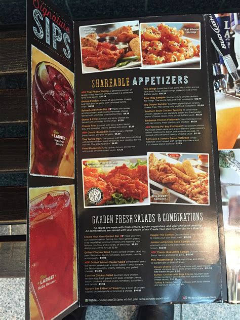 Ruby Tuesdays Menu Prices