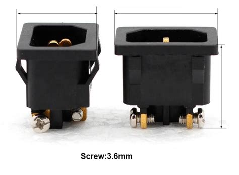 Electrical Iec C14 Power Socket With C13 Female Plug Power Connector
