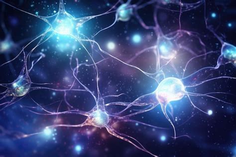 Premium Photo Background From Nerve Cells Or Neural Networks With