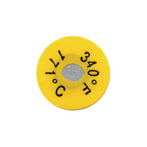 Single Point Non Reversible Temperature Indicating Labels Dwyeromega Cz