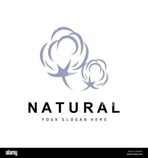 Cotton Logo Natural Biological Organic Plant Design Beauty Textile