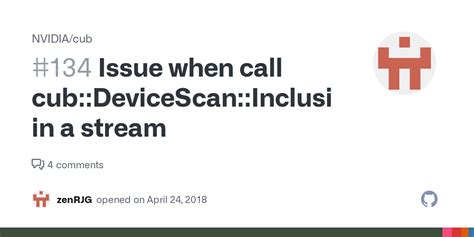 issue when call cub devicescan inclusivesum in a stream · issue 134
