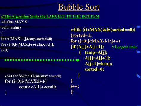 Ppt Sorting Techniques Selection Sort Bubble Sort Powerpoint