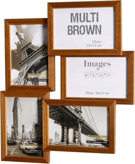 RAMKA NA ZDJĘCIA 10x15 MULTIRAMA DREWNIANA ERLI pl