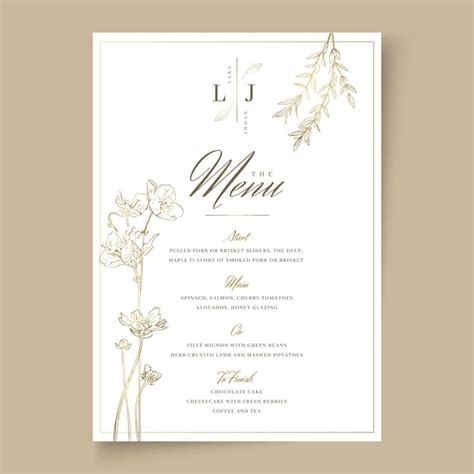 Images de Invitaion Mariage Menu Téléchargement gratuit sur Freepik