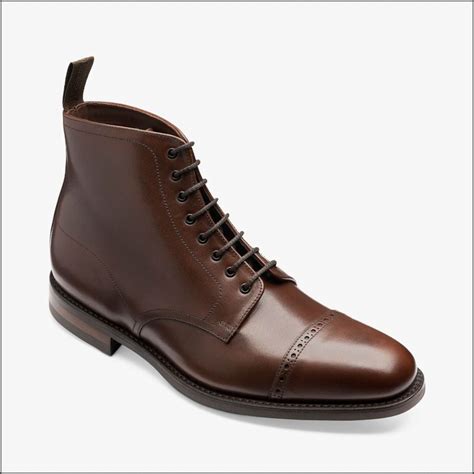 Loake Hyde Dark Brown Premium Derby Boot Size 6 Only Cwmenswear