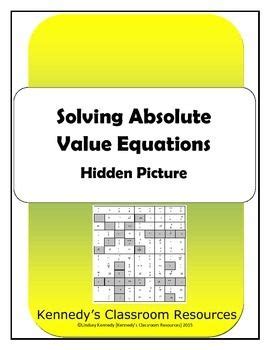Solving Absolute Value Equations Hidden Picture Absolute Value Equations Absolute Value