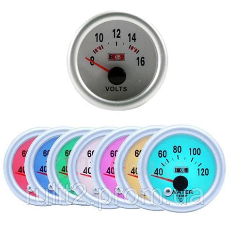 Купить Вольтметр стрелочный Ket Gauge 7701-1 LED диодный 7-цветный ...