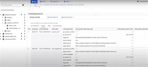 7 Essential SQL Commands With GA4 And BigQuery Optizent