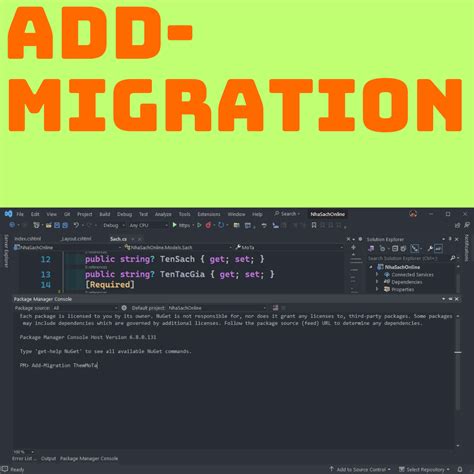 Lệnh Add Migration