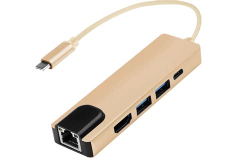 Хаб Atom Evolution Usb Type C 3 1 2хusb А 3 0 Hdmi Usb Type C зарядка Rj45 0 15 м штекер