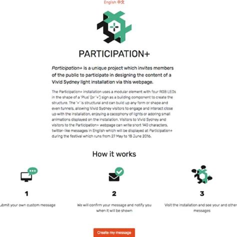 Participation Web Interface To Send Messages To The Installation
