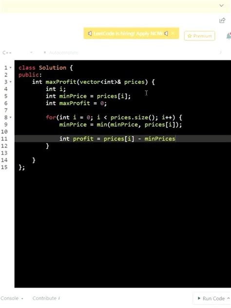 best time to buy and sell stock leetcode solution day 3 shorts youtube