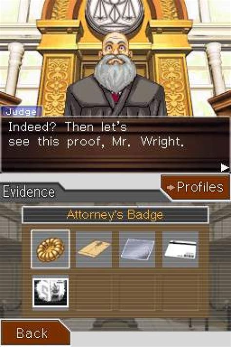 Phoenix Wright Ace Attorney 2006 Ds Screenshots