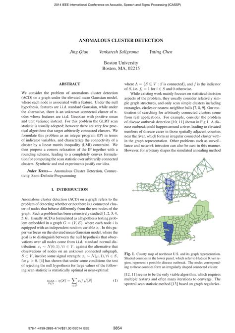 Pdf Anomalous Cluster Detection