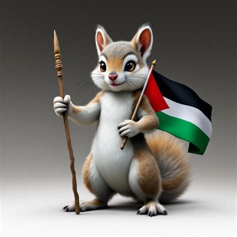 Free Squirrel With Flag Ai Image 10508280