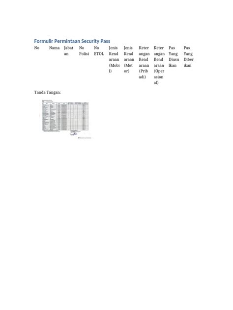 Formulirpermintaansecuritypass Pdf