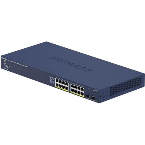 Netgear 16 Port Gigabit Ethernet Poe Smart Switch With 2 Sfp Ports And