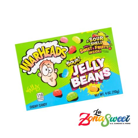 Jelly Beans Sour 113g Warheads Zona Sweet La Zona Sweet