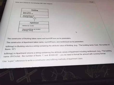 Solved Write Java Classes For The Following Uml Css Diagram