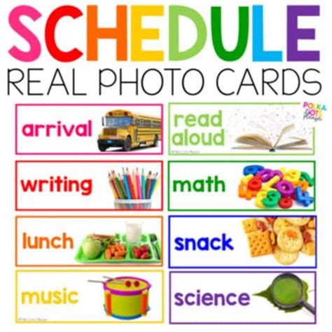 Visual Schedule Cards Editable Daily Schedule Chart For Classroom