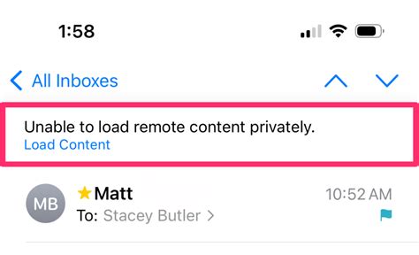 What Does Unable To Load Remote Content Privately Mean In Mail On