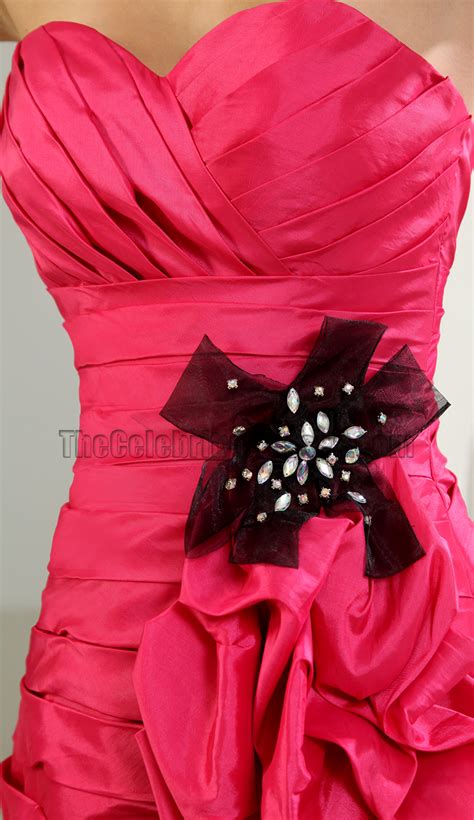Gorgeous Fuchsia Strapless Short Mini Party Dress Homecoming Dresses