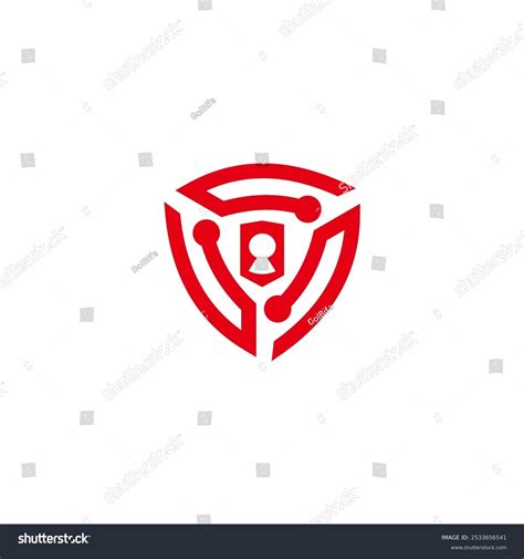 Cyber Security Logo Shield Logo Royalty Free Stock Vector Royalty Free